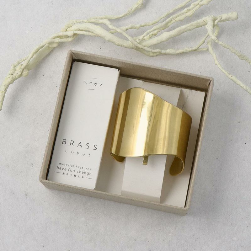 ヘアカフ 経年変化 BRASS しんちゅう ウェーブ ワイド プレート ニッケルフリー ケース入り – OSEWAYAオンラインストア