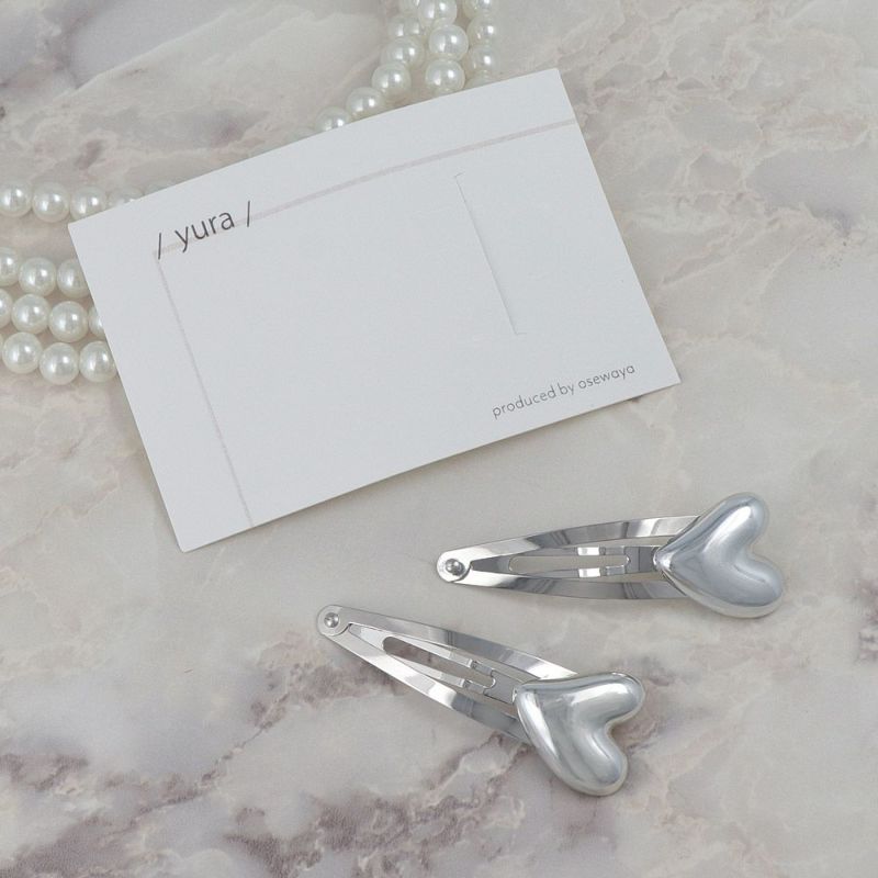 ヘアピン yura ハート スリーピン 2個セット – OSEWAYAオンラインストア